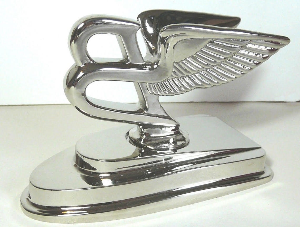 Rare Silver Plated Bentley Flying B Mascot Ornament - Gift Boxed - Etsy