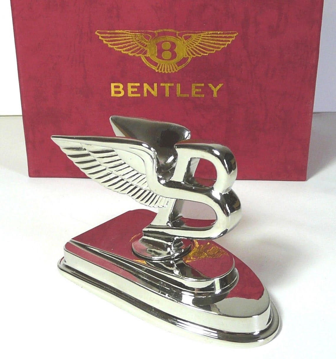 Rare Silver Plated Bentley Flying B Mascot Ornament - Gift Boxed - Etsy