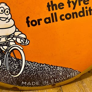 Vintage Michelin Man Enamel Sign – "endurance" Tyre Advertisement, Made ...