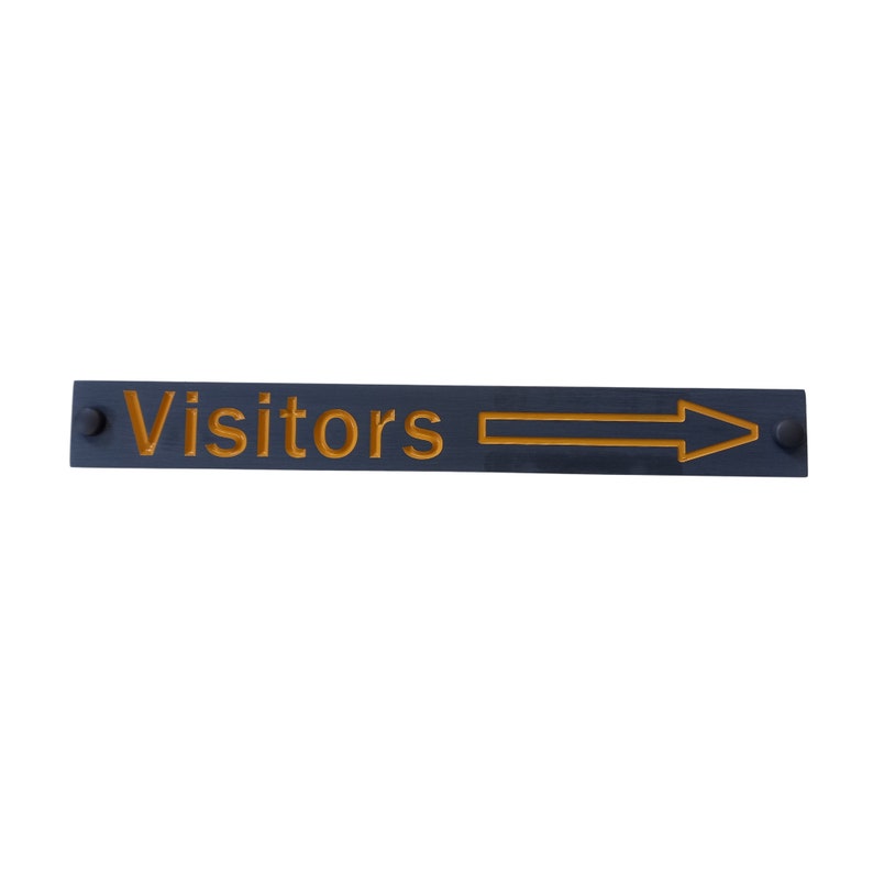 Corian House/ Business Sign Long Rectangle White or Grey 400x48mm ...