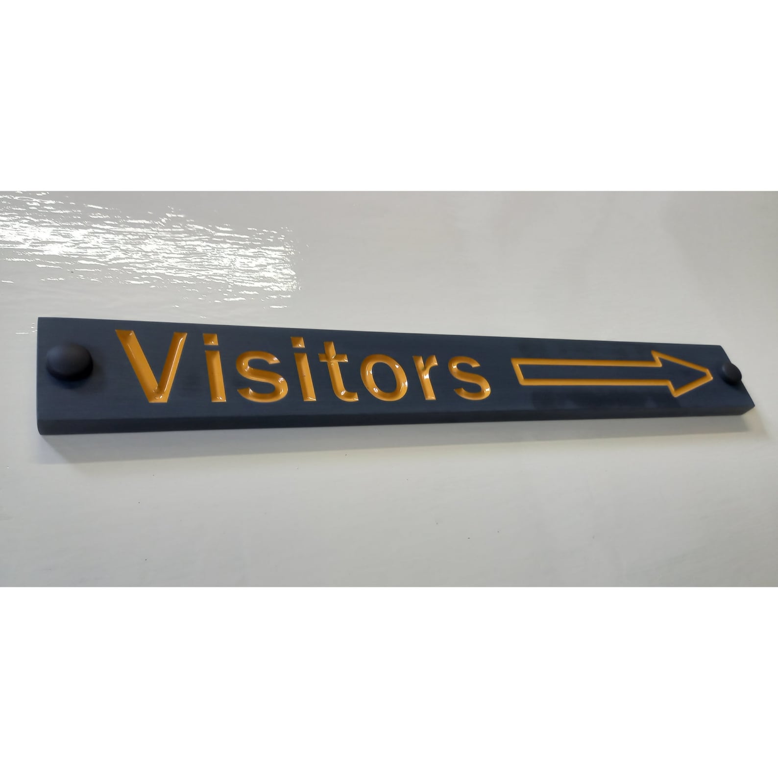 Corian House/ Business Sign Long Rectangle White or Grey 400x48mm ...