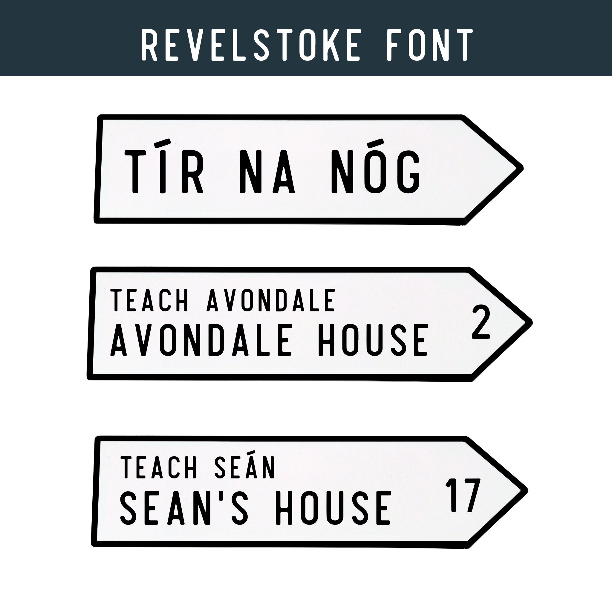 Classic Irish Road Sign Custom Made Aluminium - Etsy