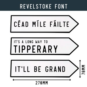 Classic Irish Road Sign - Custom Made - Aluminium - Personalise It ...