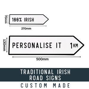Classic Irish Road Sign - Custom Made - Aluminium - Personalise It ...