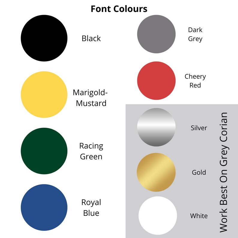 Corian House/ Business Sign Long Rectangle White or Grey 400x48mm ...