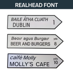 Classic Irish Road Sign - Custom Made - Aluminium - Personalise It ...
