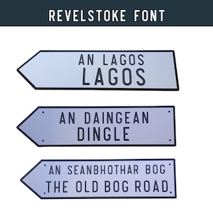 Classic Irish Road Sign - Custom Made - Aluminium - Personalise It ...