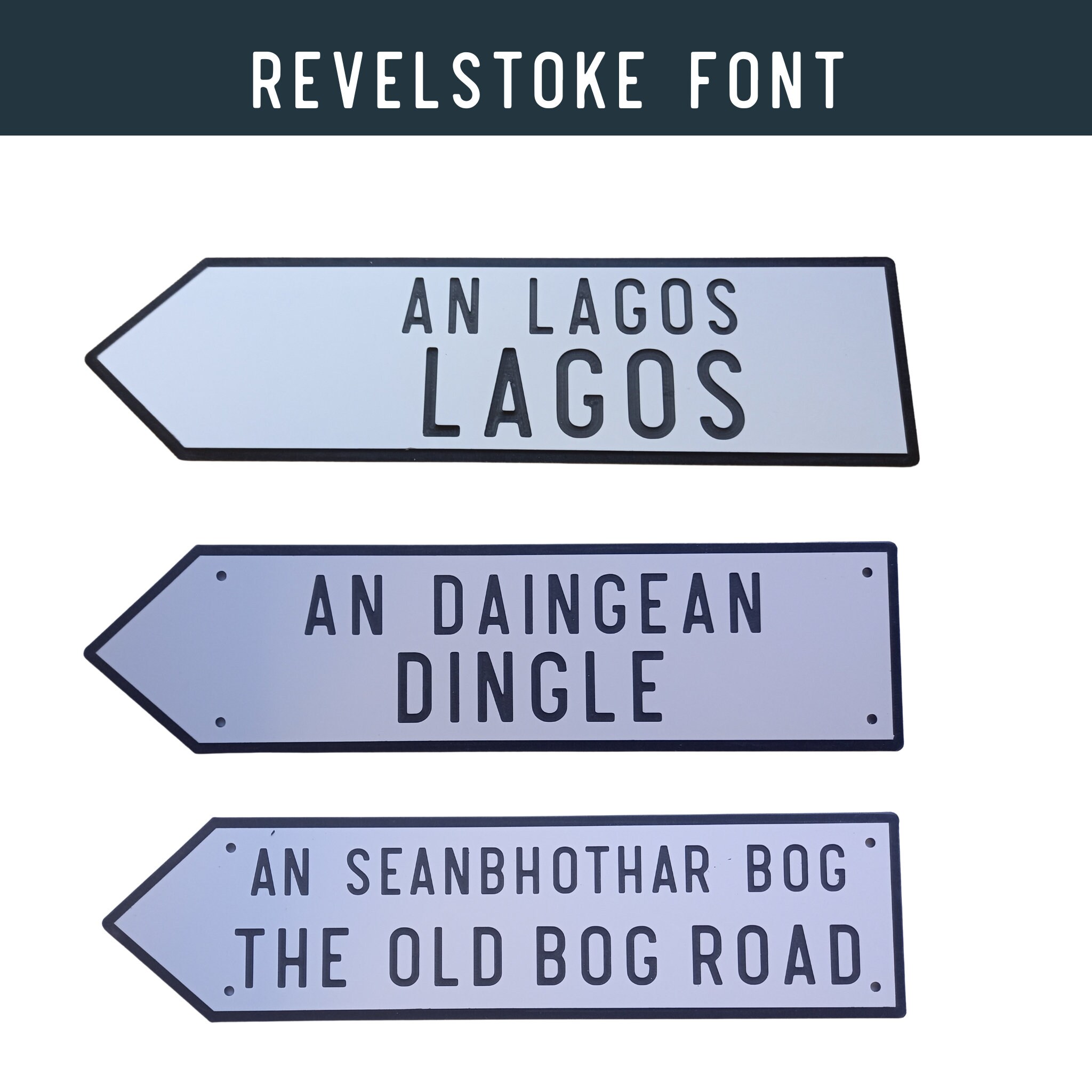 Classic Irish Road Sign Custom Made Aluminium - Etsy