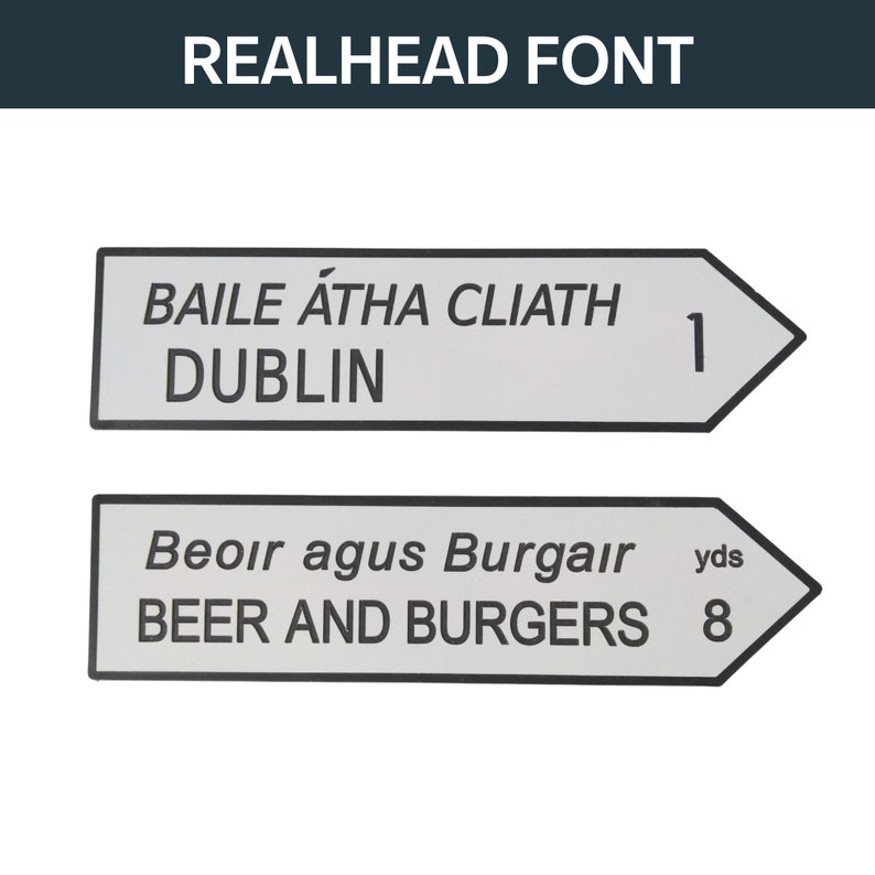 Classic Irish Road Sign Custom Made Aluminium - Etsy