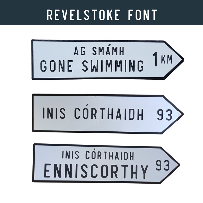 Classic Irish Road Sign Custom Made Aluminium - Etsy
