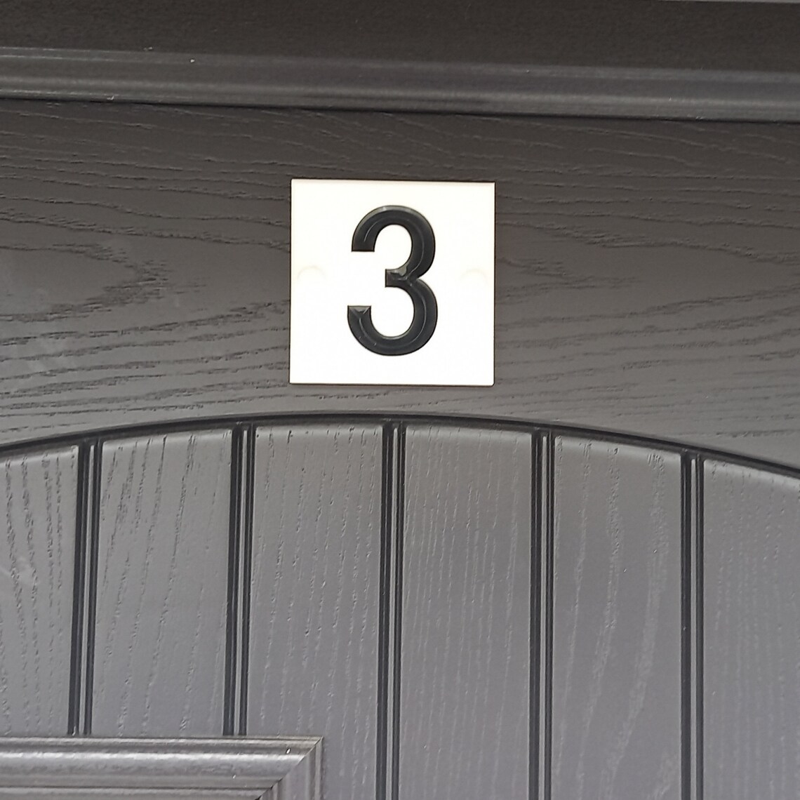 Corian House Number Sign Square White or Grey 100x100mm - Etsy