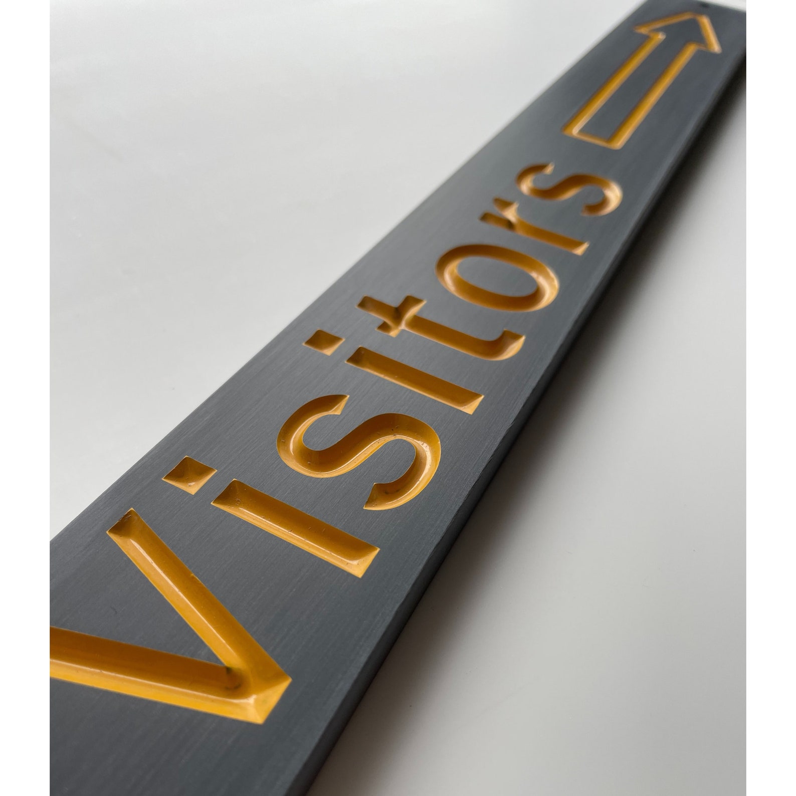 Corian House/ Business Sign Long Rectangle White or Grey 400x48mm ...