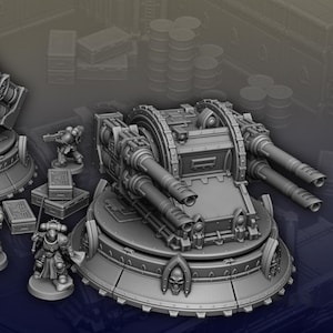 Massive Empire Defense Quad Turret for War Games 28mm/32mm - Etsy