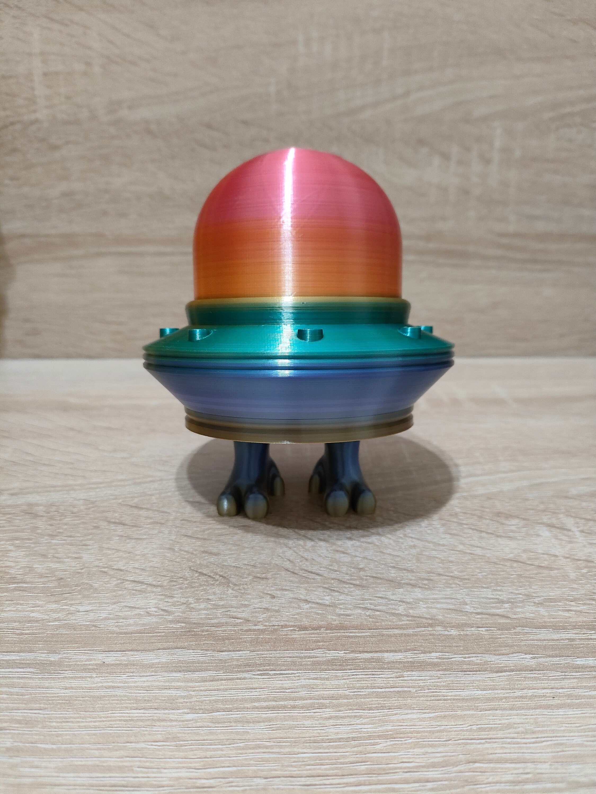 Funny Fidget Toy UFO With Legs Multi Color 3D Printed Toy Moving Fidget ...