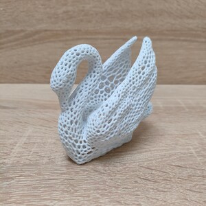 Swan 3D Sculpture | 3D Printed Statue Pop Art Statue | Mesh Sculpture ...