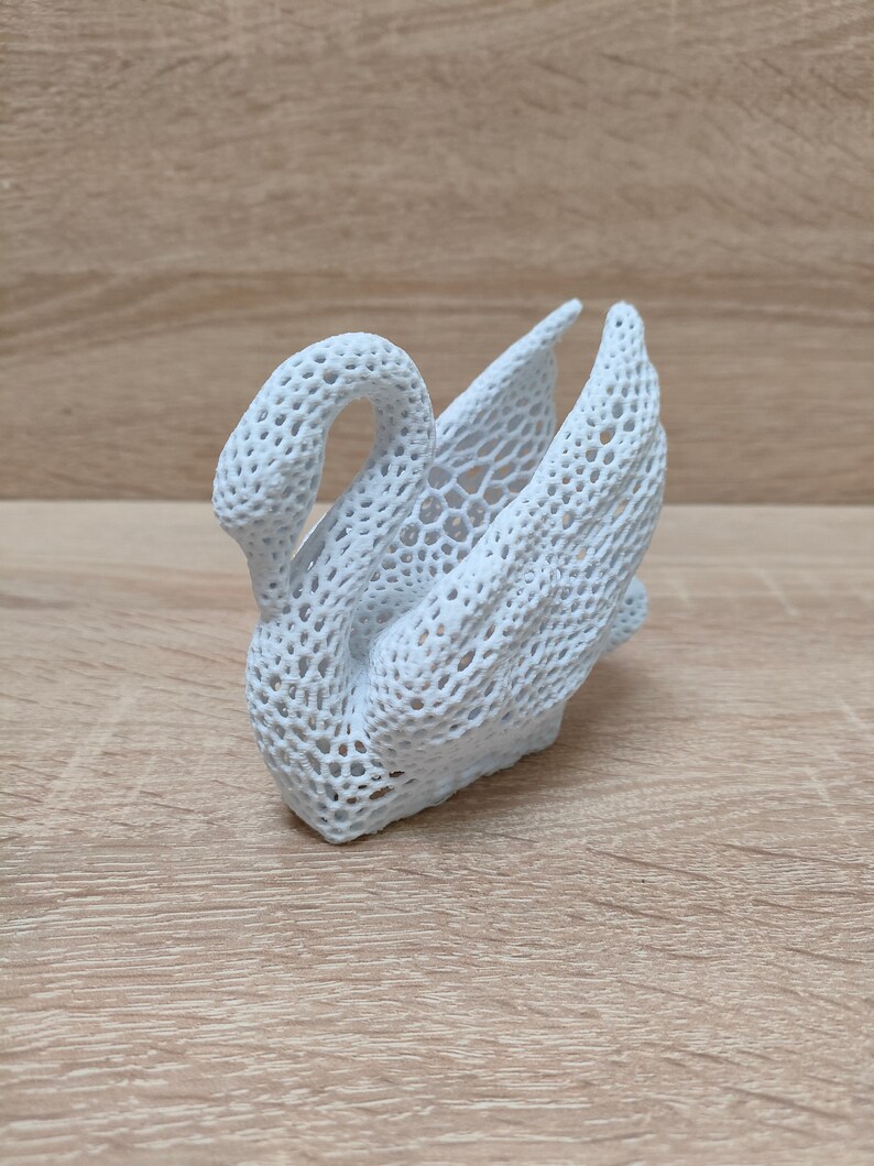 Swan 3D Sculpture 3D Printed Statue Pop Art Statue Mesh - Etsy
