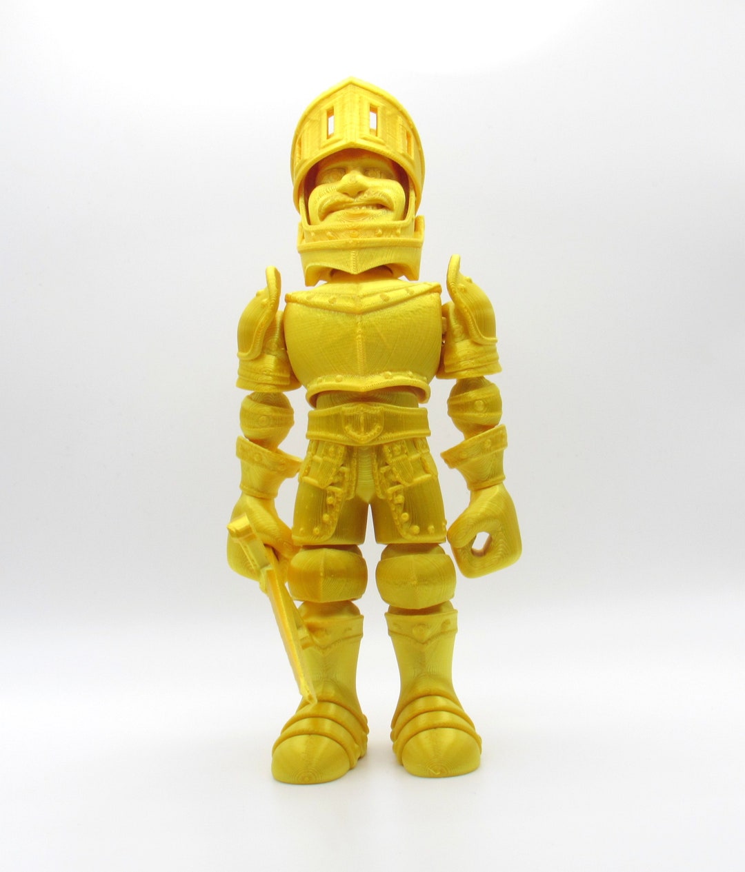 Golden Knight With Sword - 3d Printed Figure , Articulated Fidget Toy ...