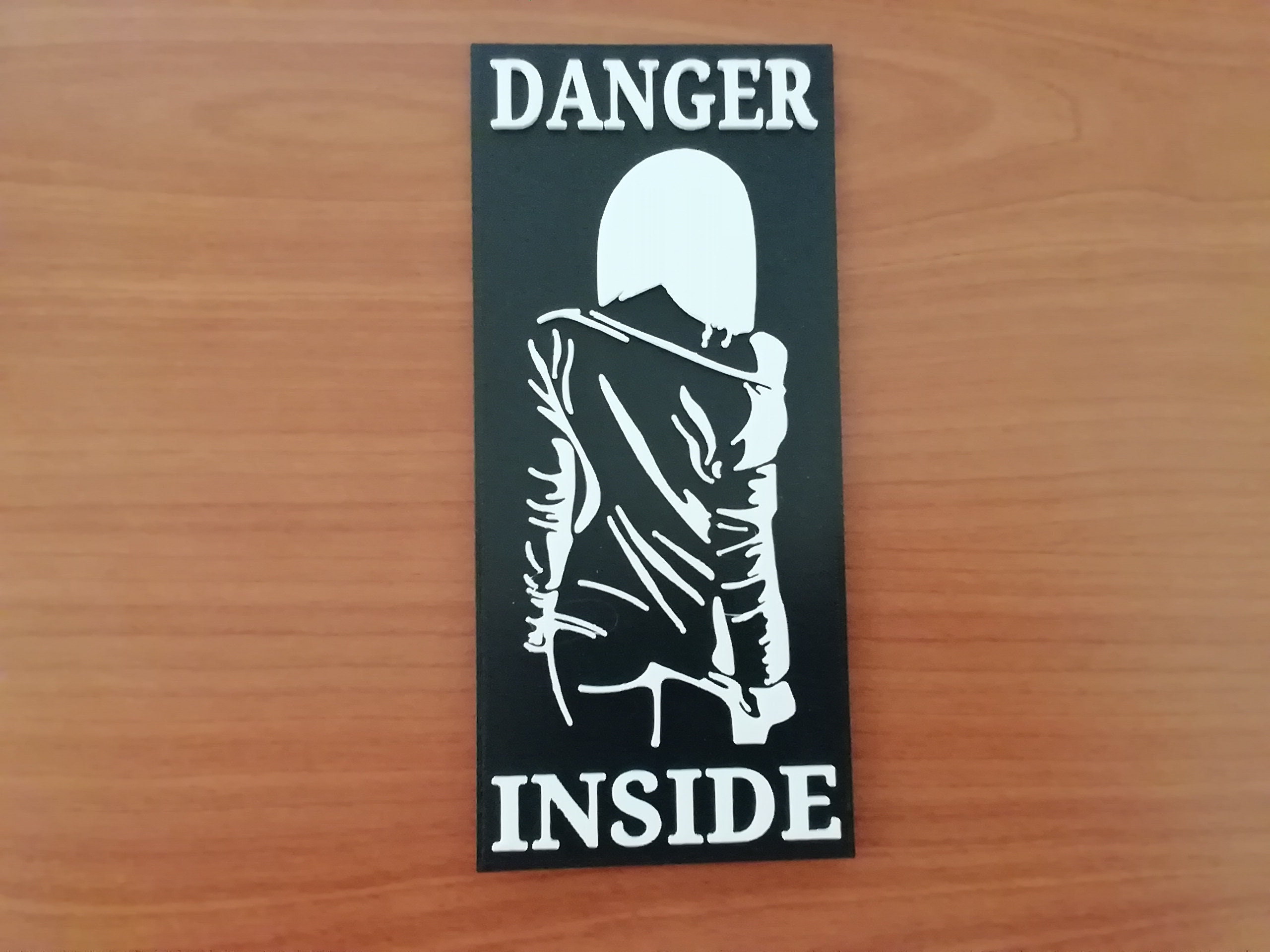 Girl Room Sign "danger Inside" , Funny Sign Gift for Teenage Girl, 3d ...