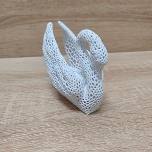Swan 3D Sculpture | 3D Printed Statue Pop Art Statue | Mesh Sculpture ...