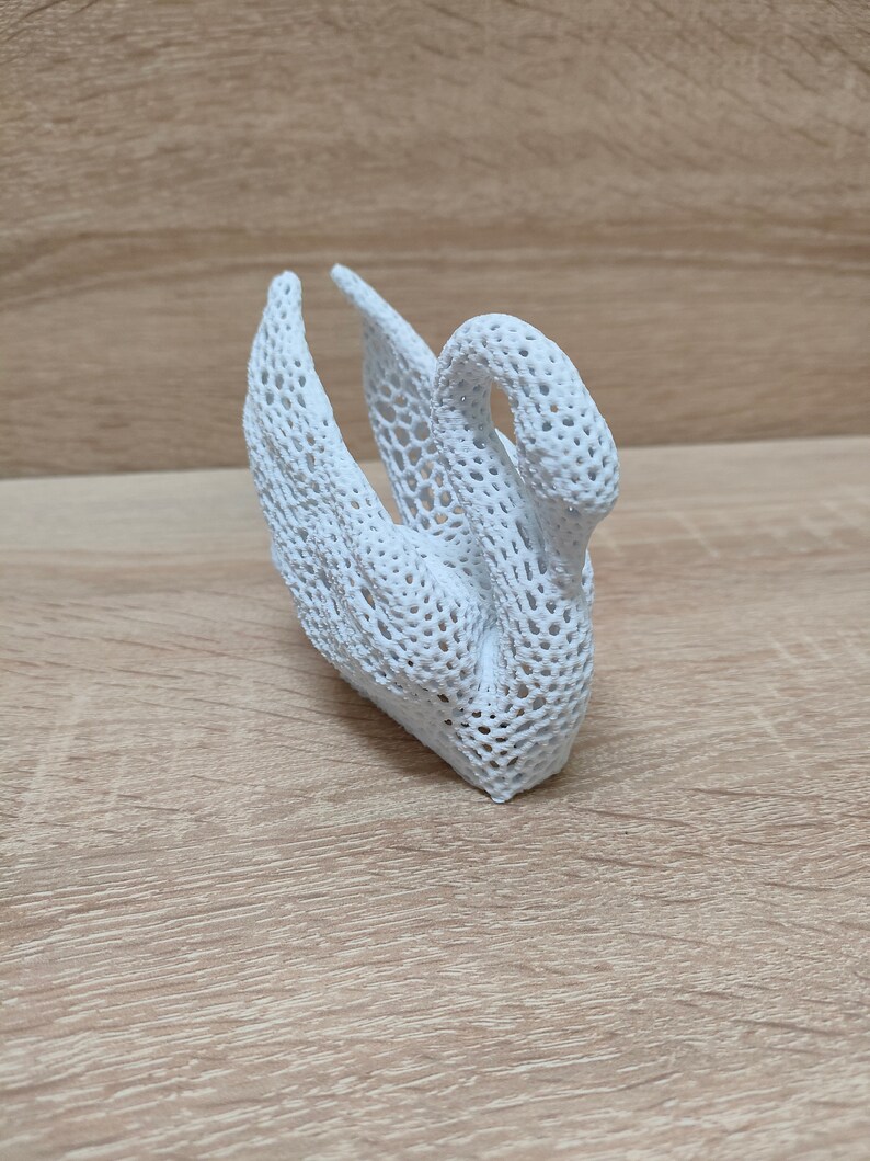Swan 3D Sculpture 3D Printed Statue Pop Art Statue Mesh - Etsy