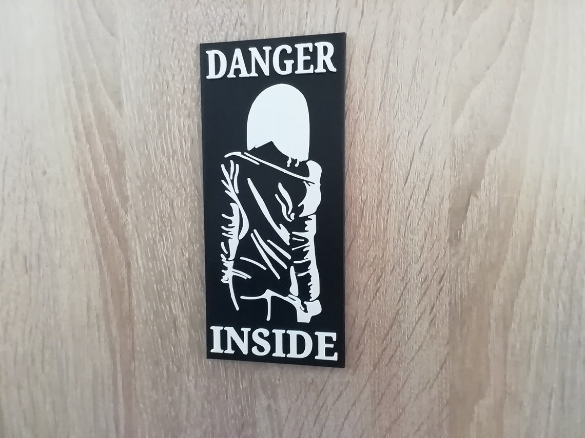 Girl Room Sign "danger Inside" , Funny Sign Gift for Teenage Girl, 3d ...
