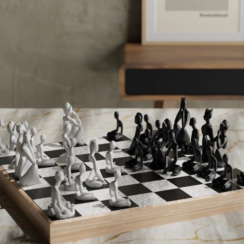 Minimalist Chess Set - Etsy