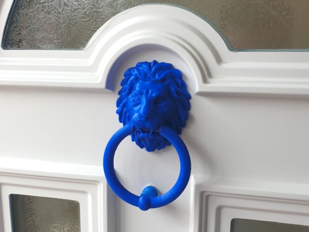 Lion Door Knocker - 3D Printed - Funny Room Door Knocker - Multiple ...