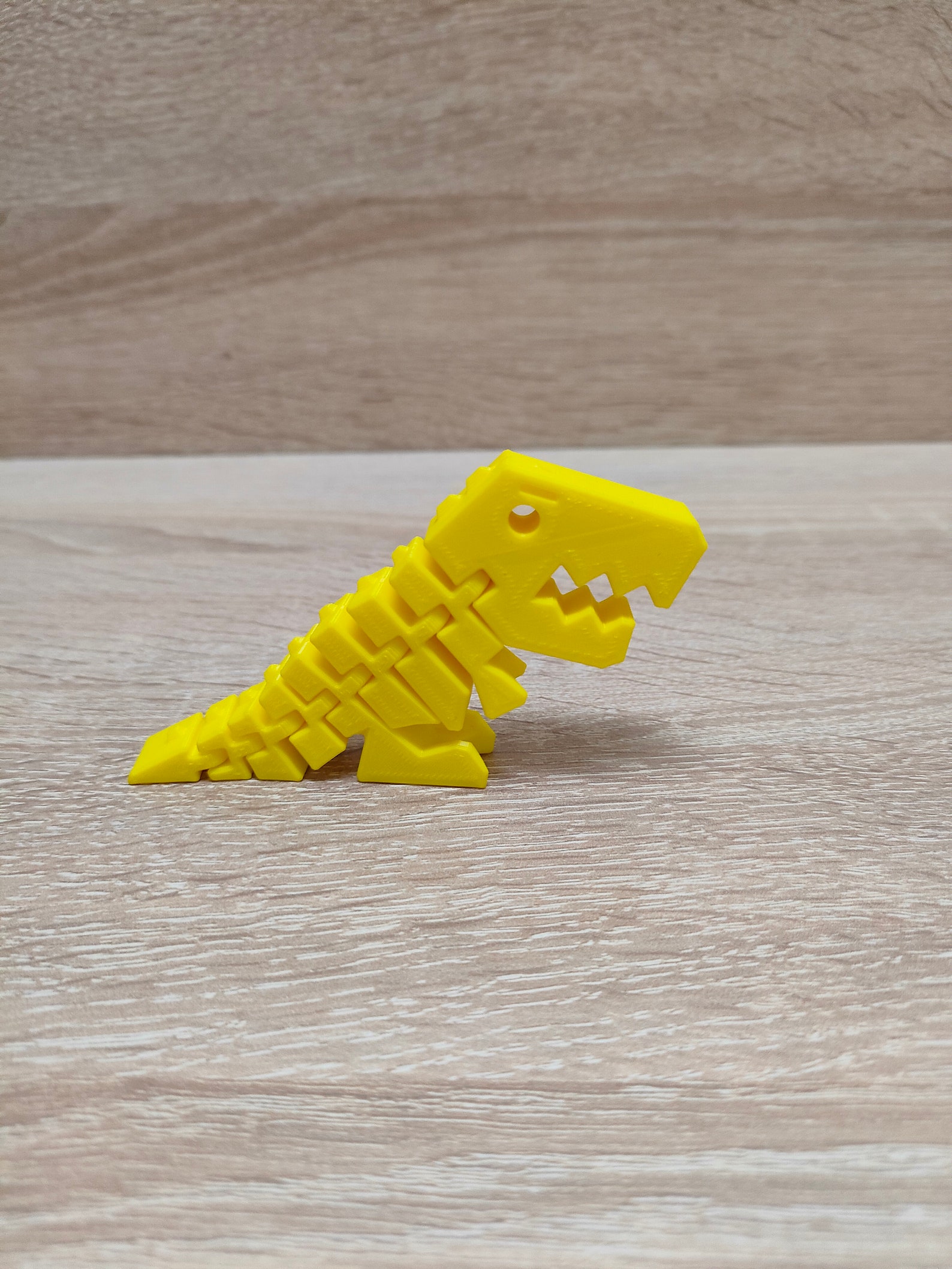 Flexi T Rex Dino - Fidget 3D Printed Keyring - Keychain - Gift 3D ...