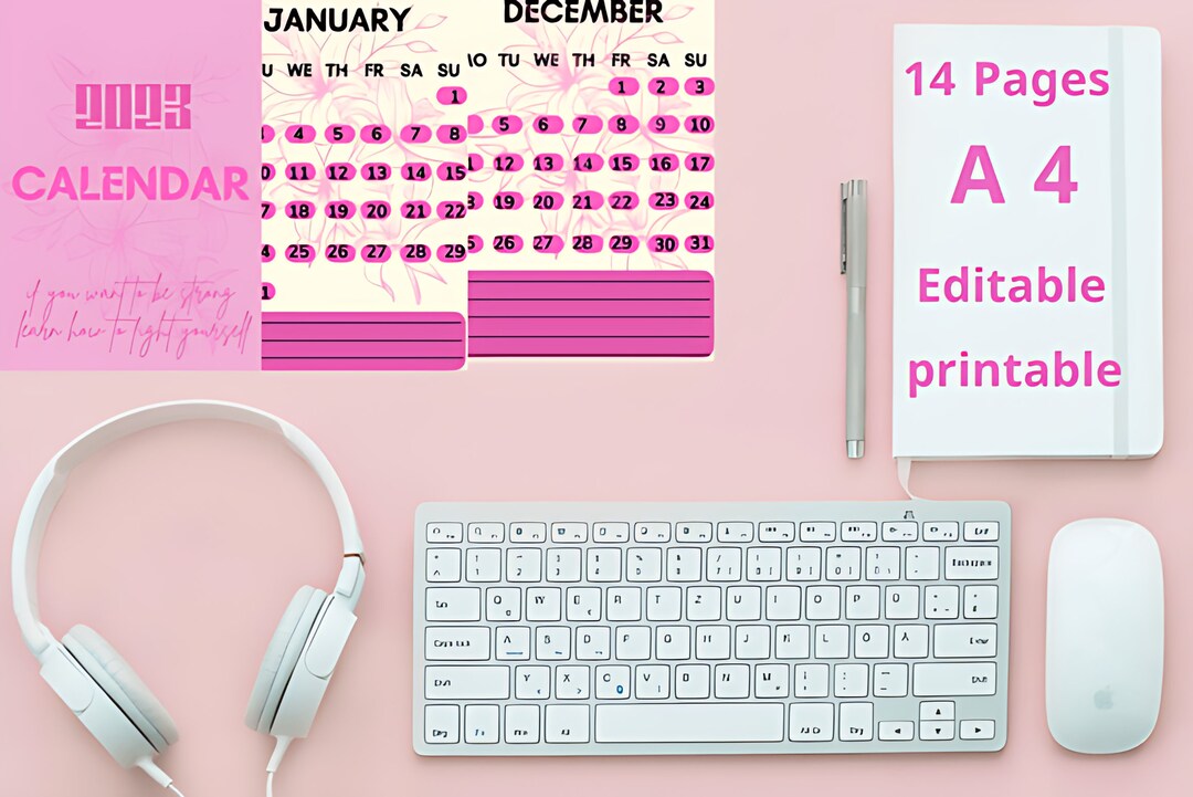 Simple 2023 Calendar Template Printable and Downloadable Design for ...