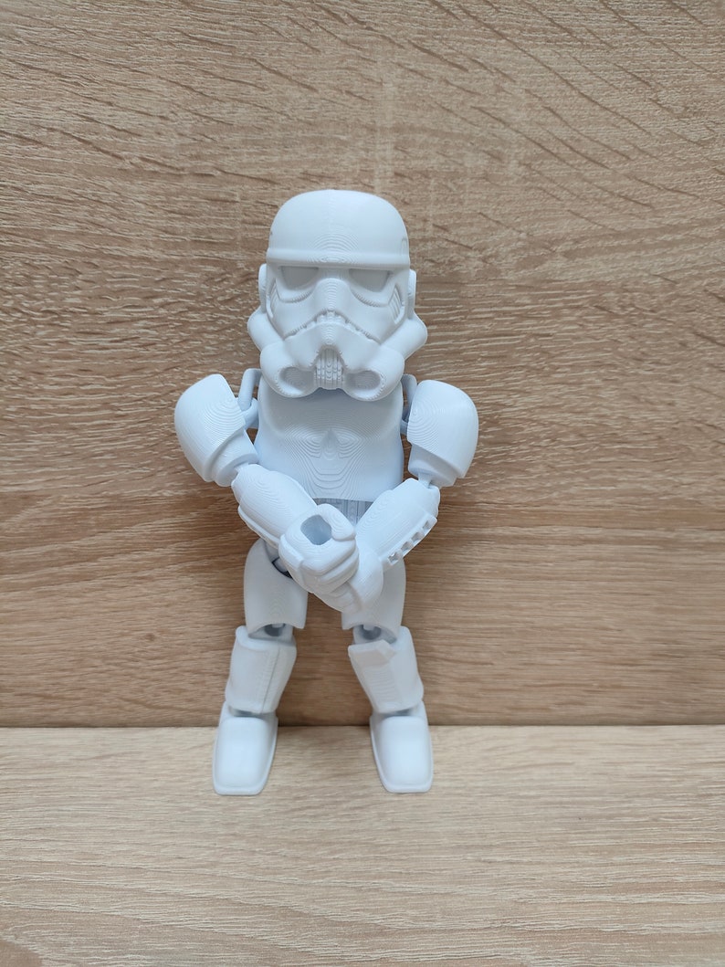 Stormtrooper Articulated Figure 3d Printed Fidget Toy or - Etsy