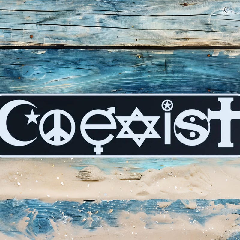 Coexist Sticker - Etsy