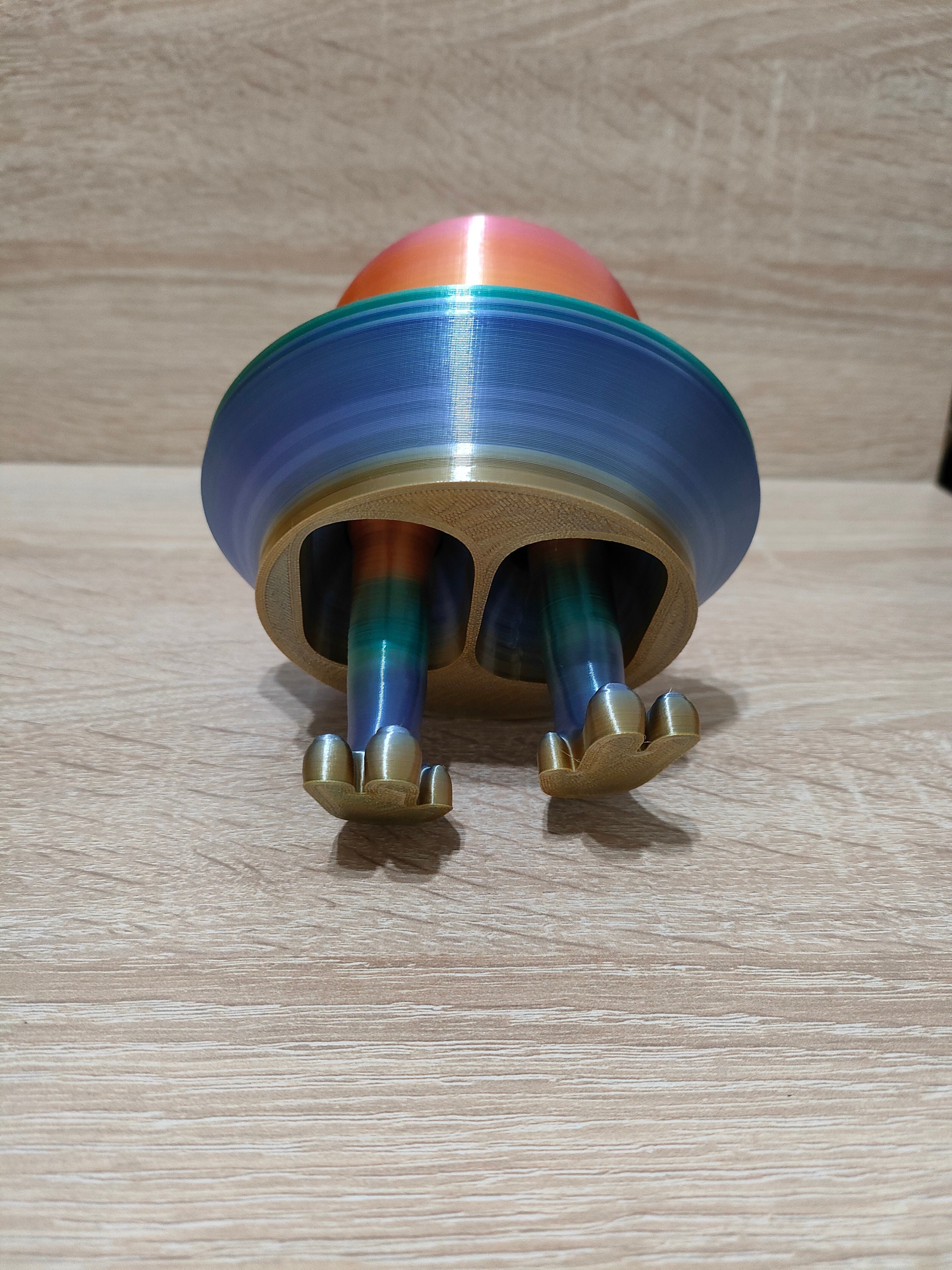 Funny Fidget Toy UFO With Legs Multi Color 3D Printed Toy Moving Fidget ...