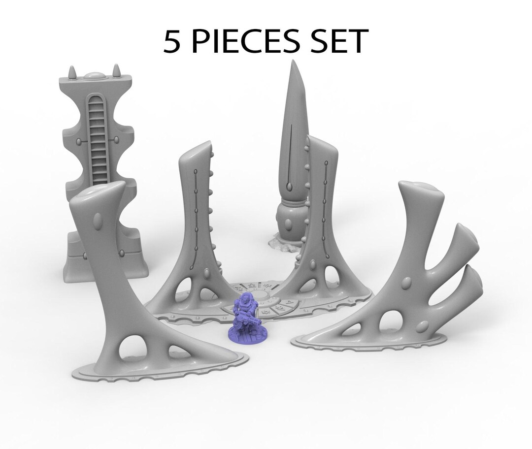 Aeldari Craftworld Scenery Terrain Set for War Games 28mm/32mm - Etsy