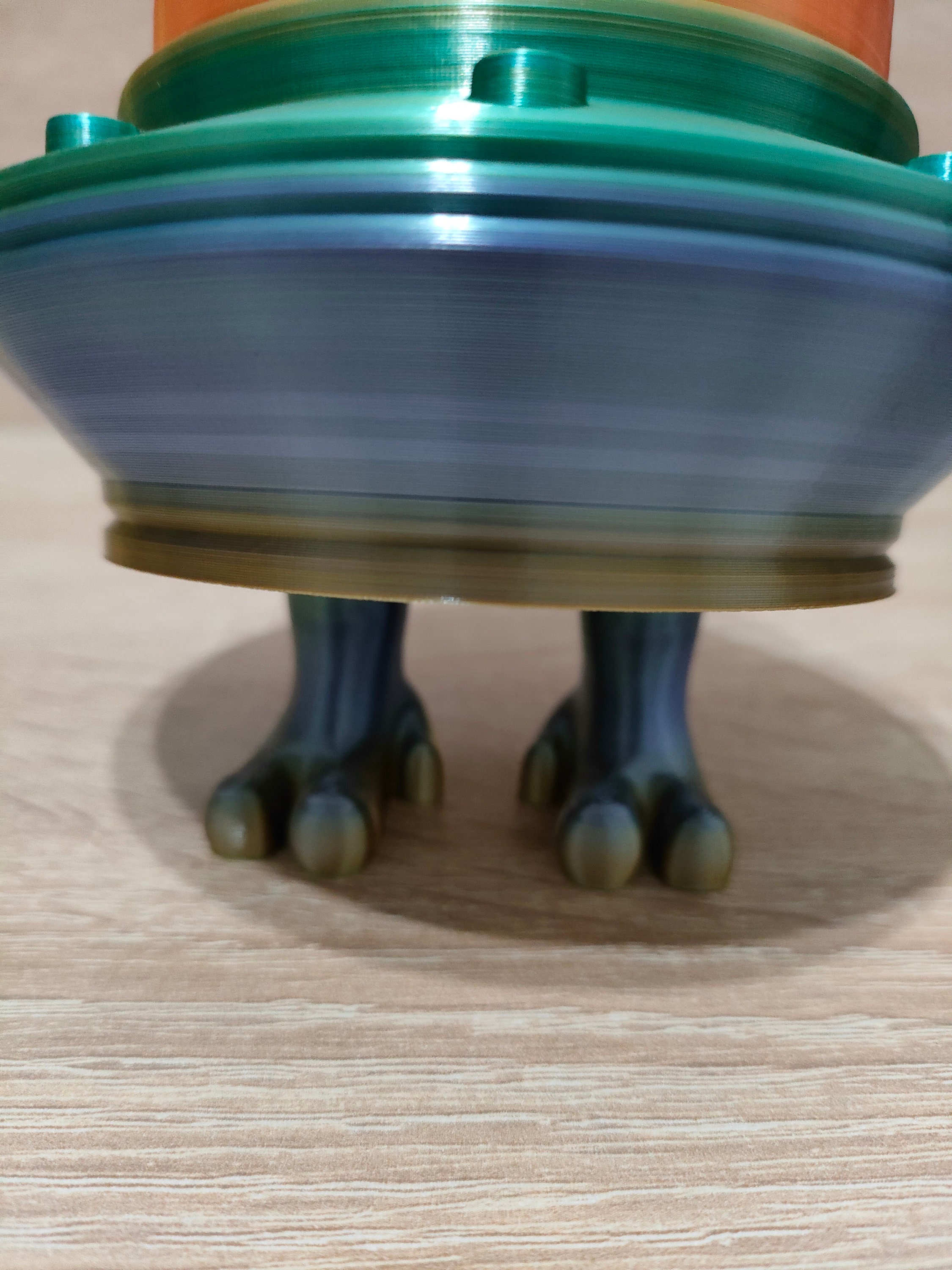 Funny Fidget Toy UFO With Legs Multi Color 3D Printed Toy Moving Fidget ...