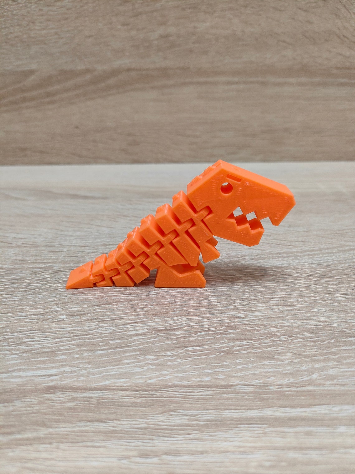 Flexi T Rex Dino - Fidget 3D Printed Keyring - Keychain - Gift 3D ...