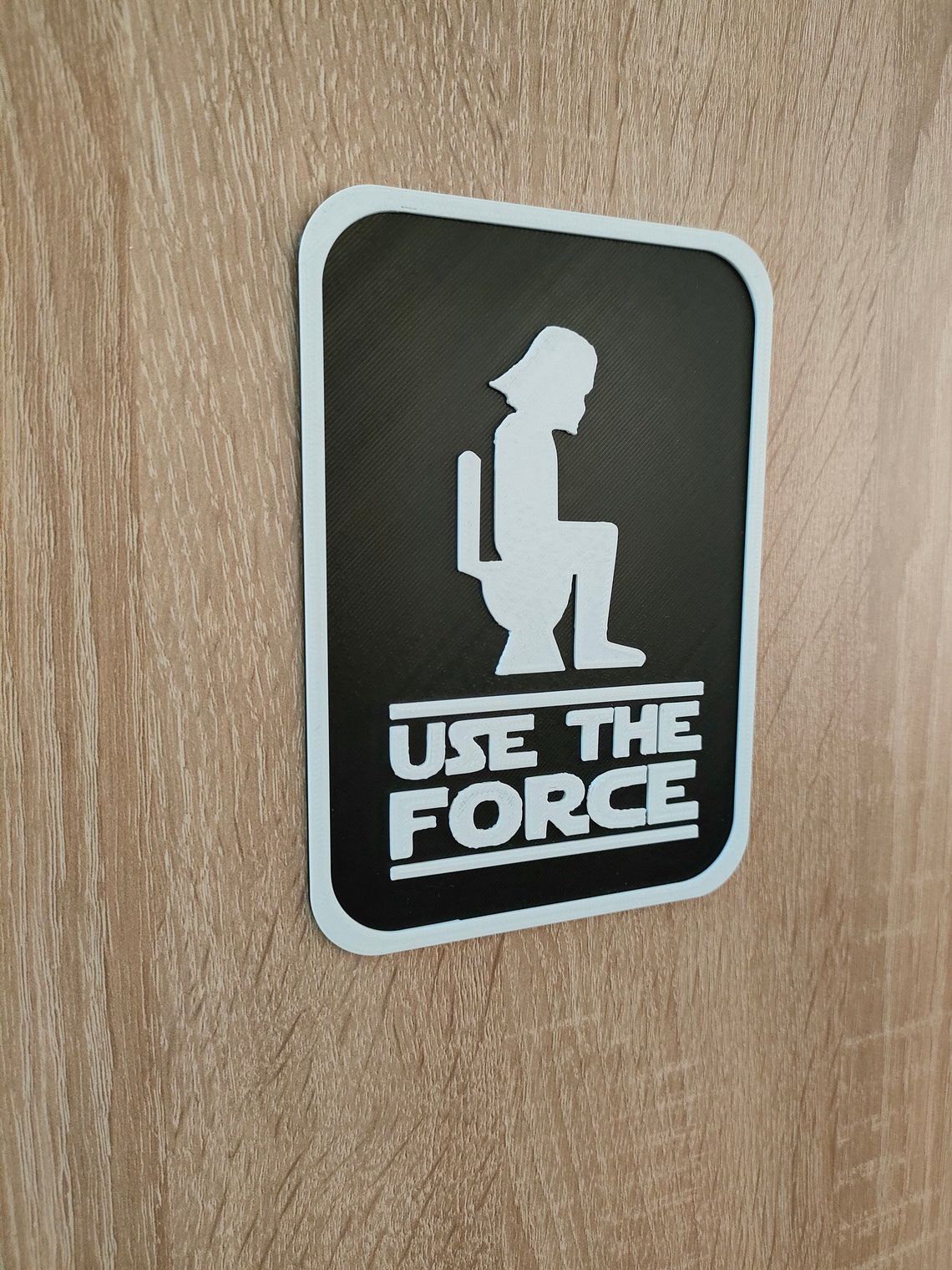 Use the Force Darth Vader Bathroom Sign Restroom Sign - Etsy