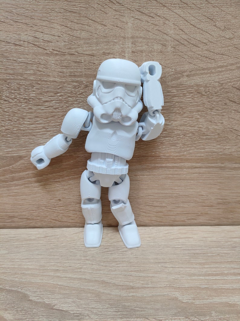 Stormtrooper Articulated Figure 3d Printed Fidget Toy or - Etsy