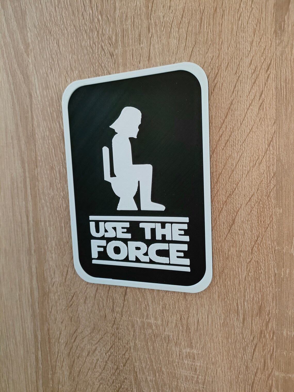 Use the Force Darth Vader Bathroom Sign Restroom Sign - Etsy
