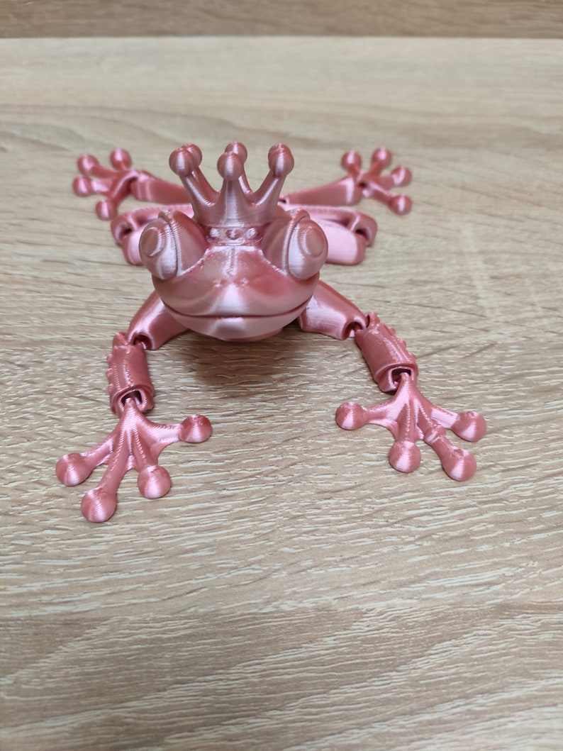 Articulated frog Prince Toy 3d Printed Fidget - Etsy