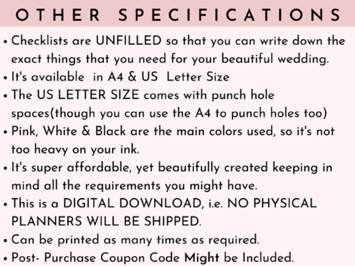 The Ultimate Wedding Planner Bundle - Printable Pages, Notes, and ...