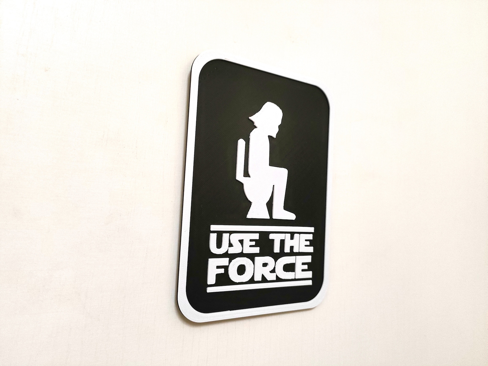 Use the Force Darth Vader Bathroom Sign Restroom Sign - Etsy