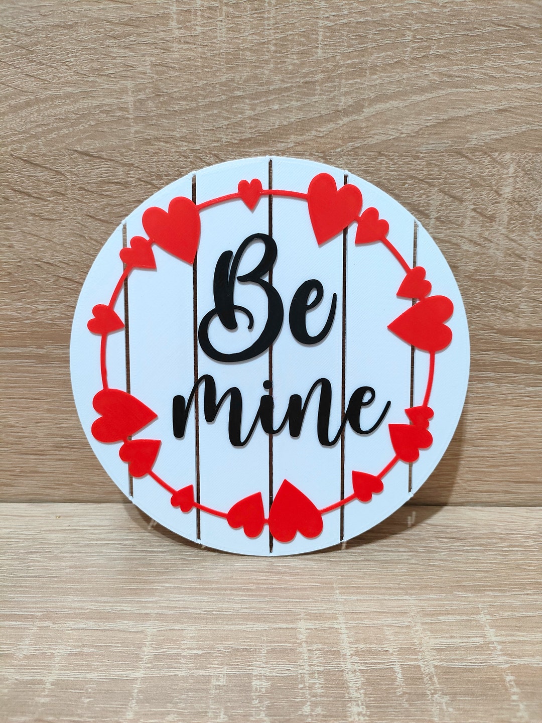 Be Mine 3D Printed Valentine's Day Sign - Unique and Personalized Room ...
