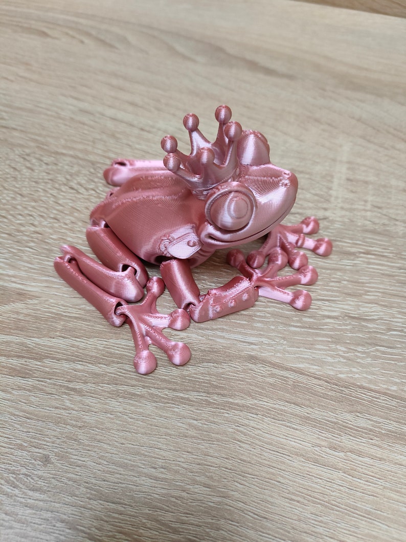Articulated frog Prince Toy 3d Printed Fidget - Etsy