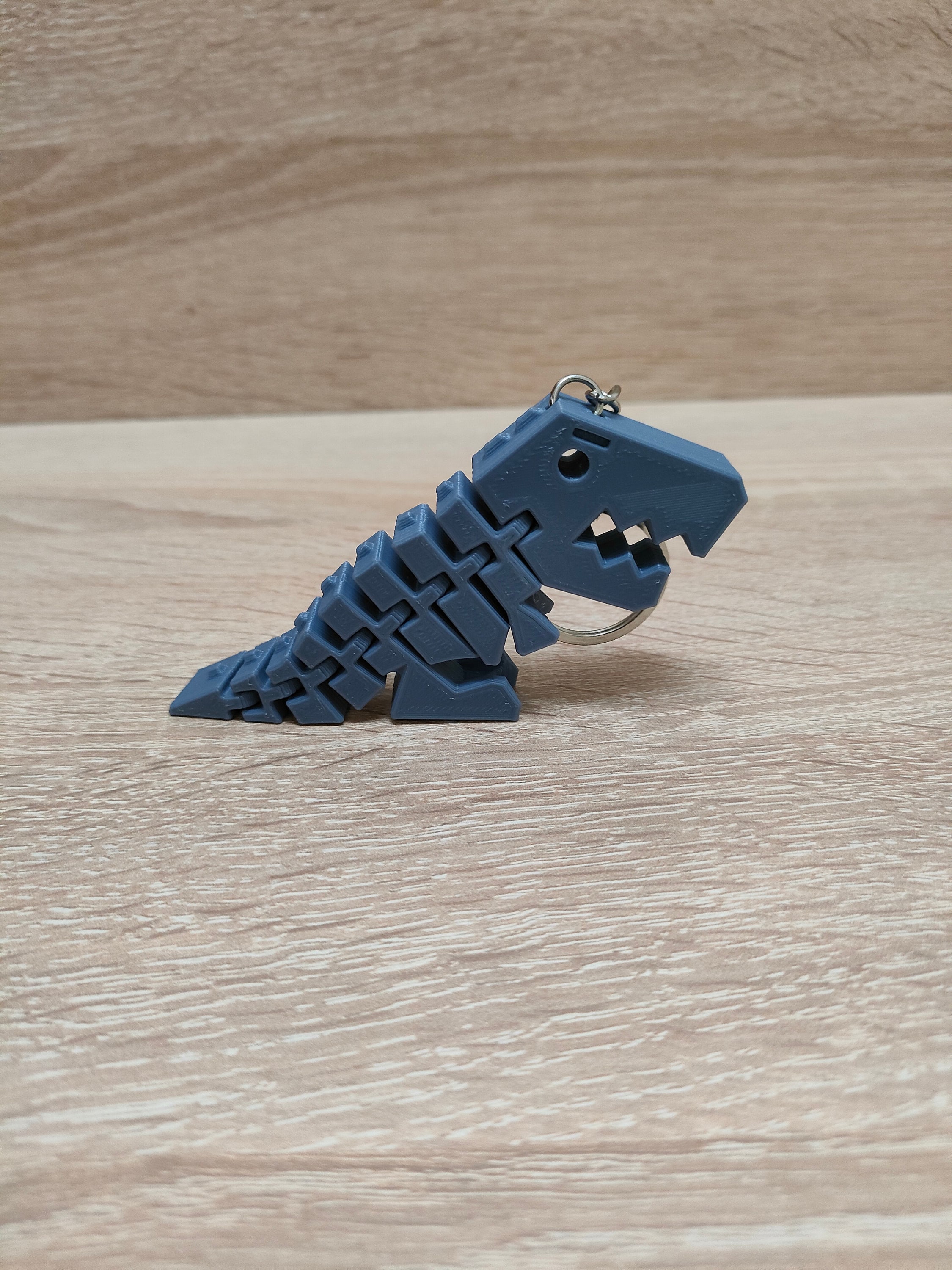 Flexi T Rex Dino - Fidget 3D Printed Keyring - Keychain - Gift 3D ...