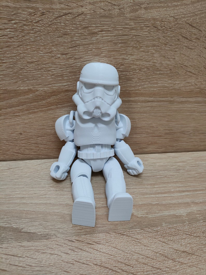 Stormtrooper Articulated Figure 3d Printed Fidget Toy or - Etsy