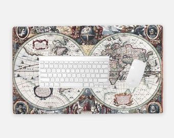 Vintage Map Desk Pad - Etsy