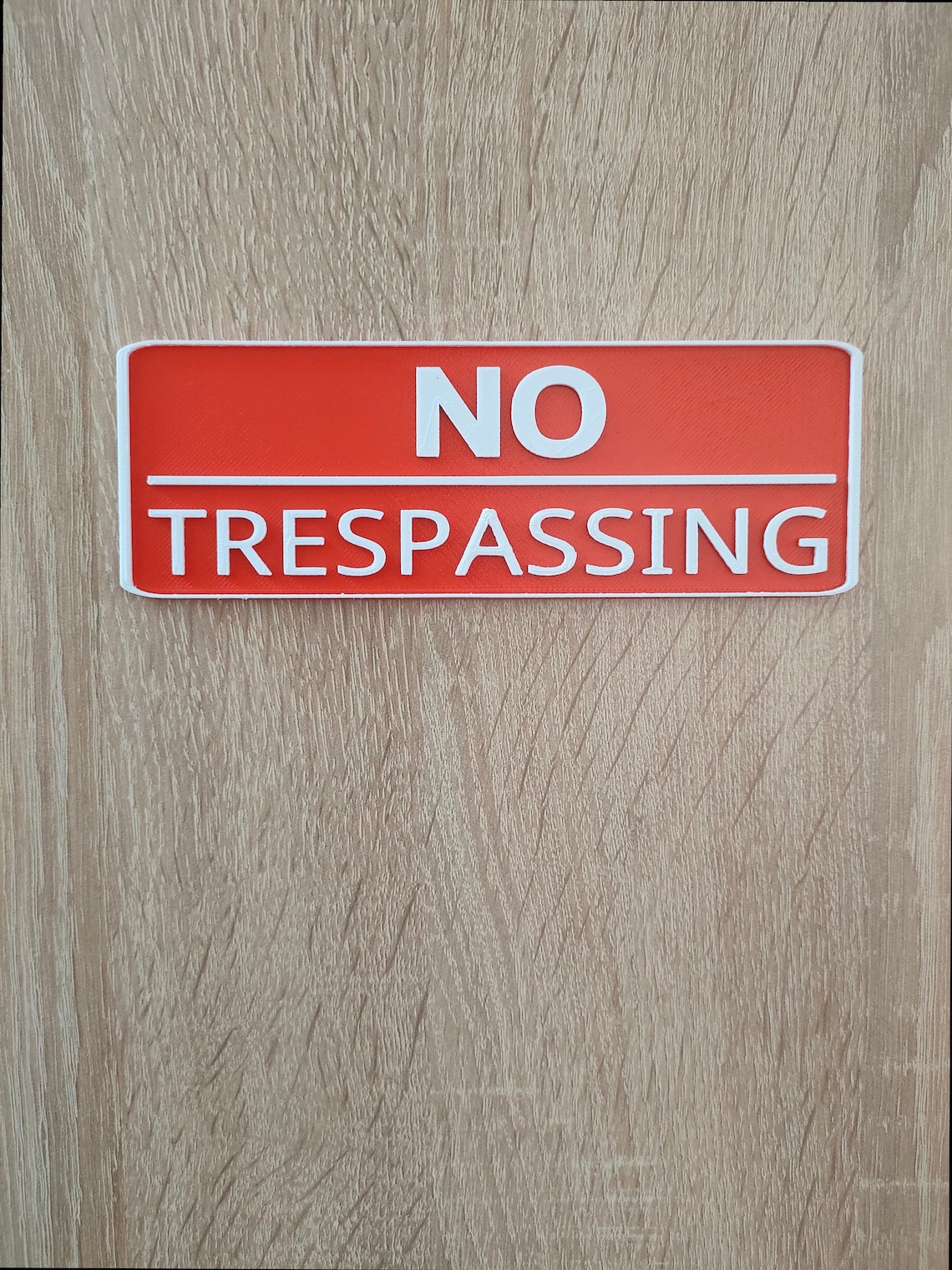 No Trespassing Door Sign 3d Printed Sign for Boy or Girl - Etsy