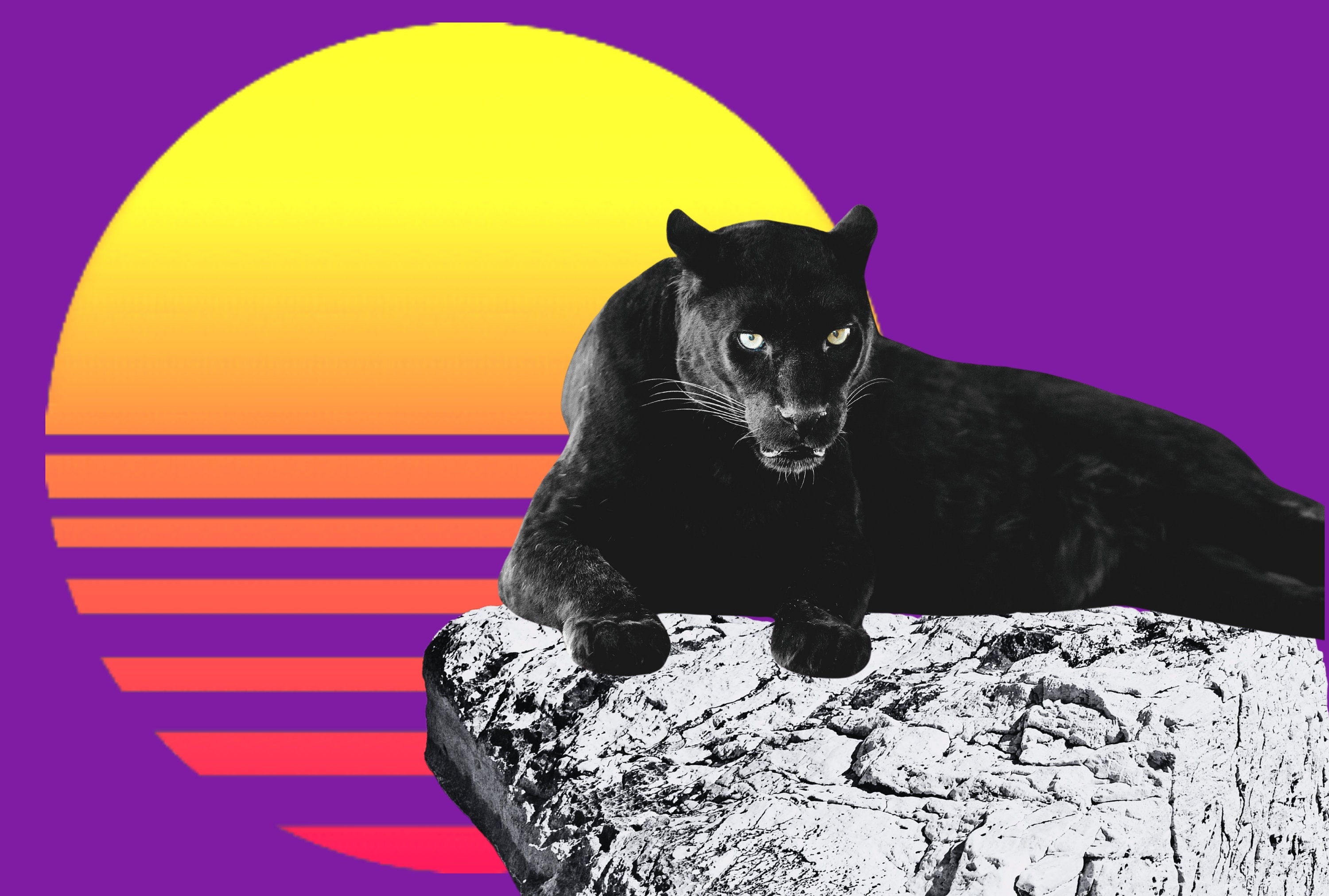 Retro 80's Art Poster - Etsy