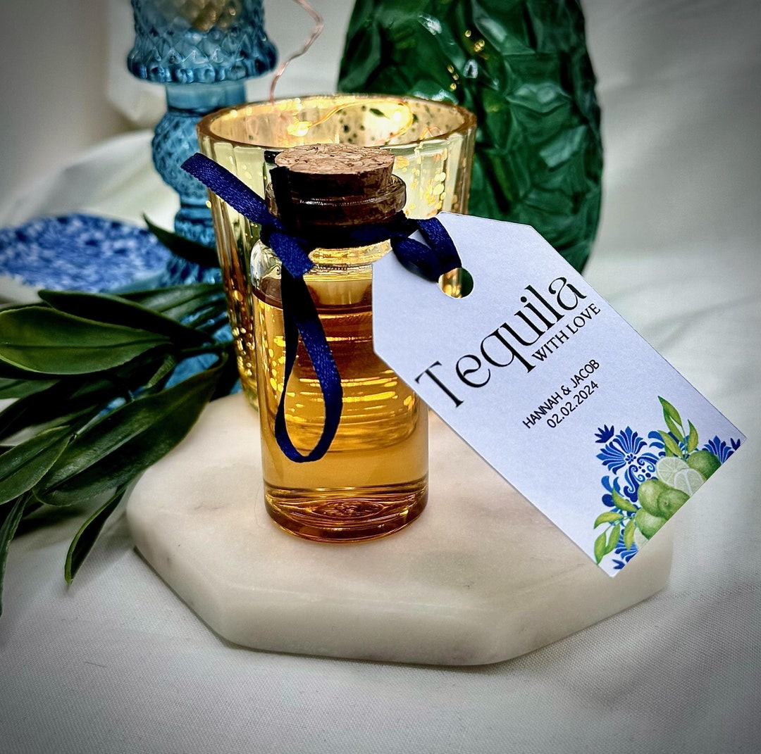 Tequila Personalised Wedding Favour Jar, Bottle , Label, and Hessian ...