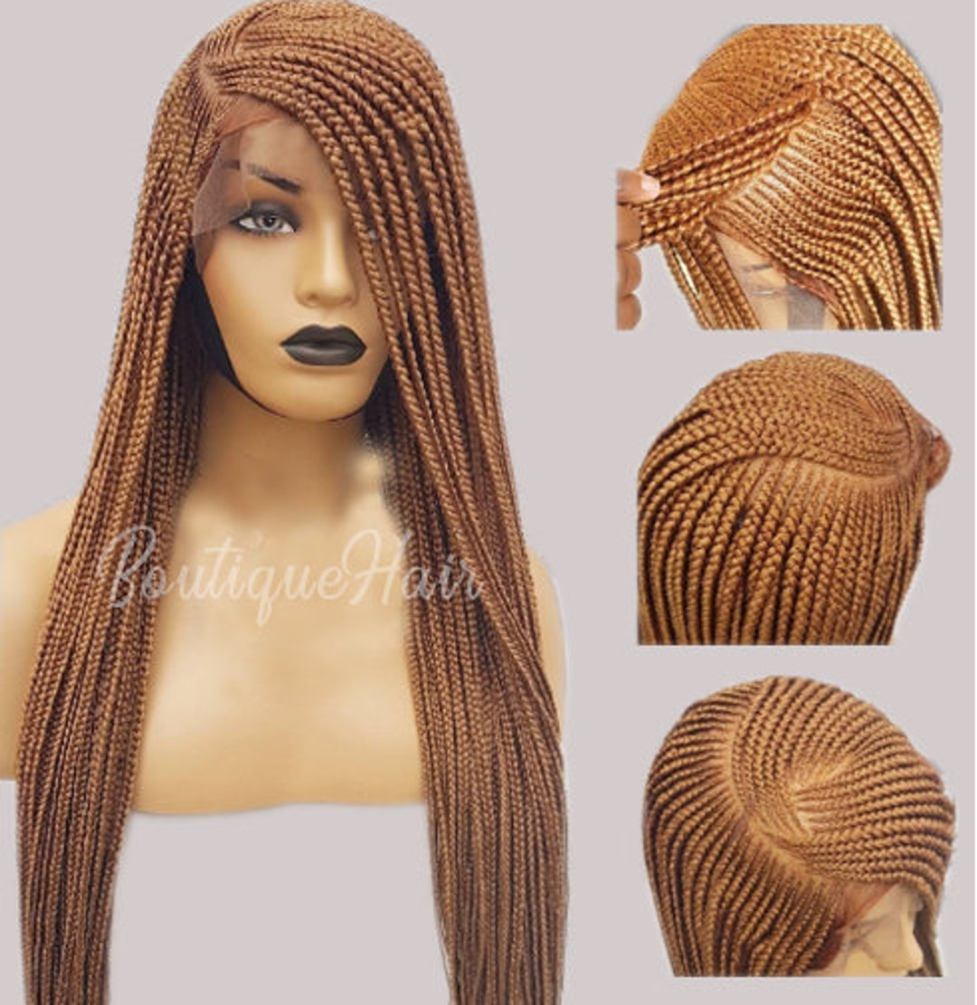 Cornrow Platinum Blonde, White Braided Wig, Braidswig 24/26 Inches - Etsy